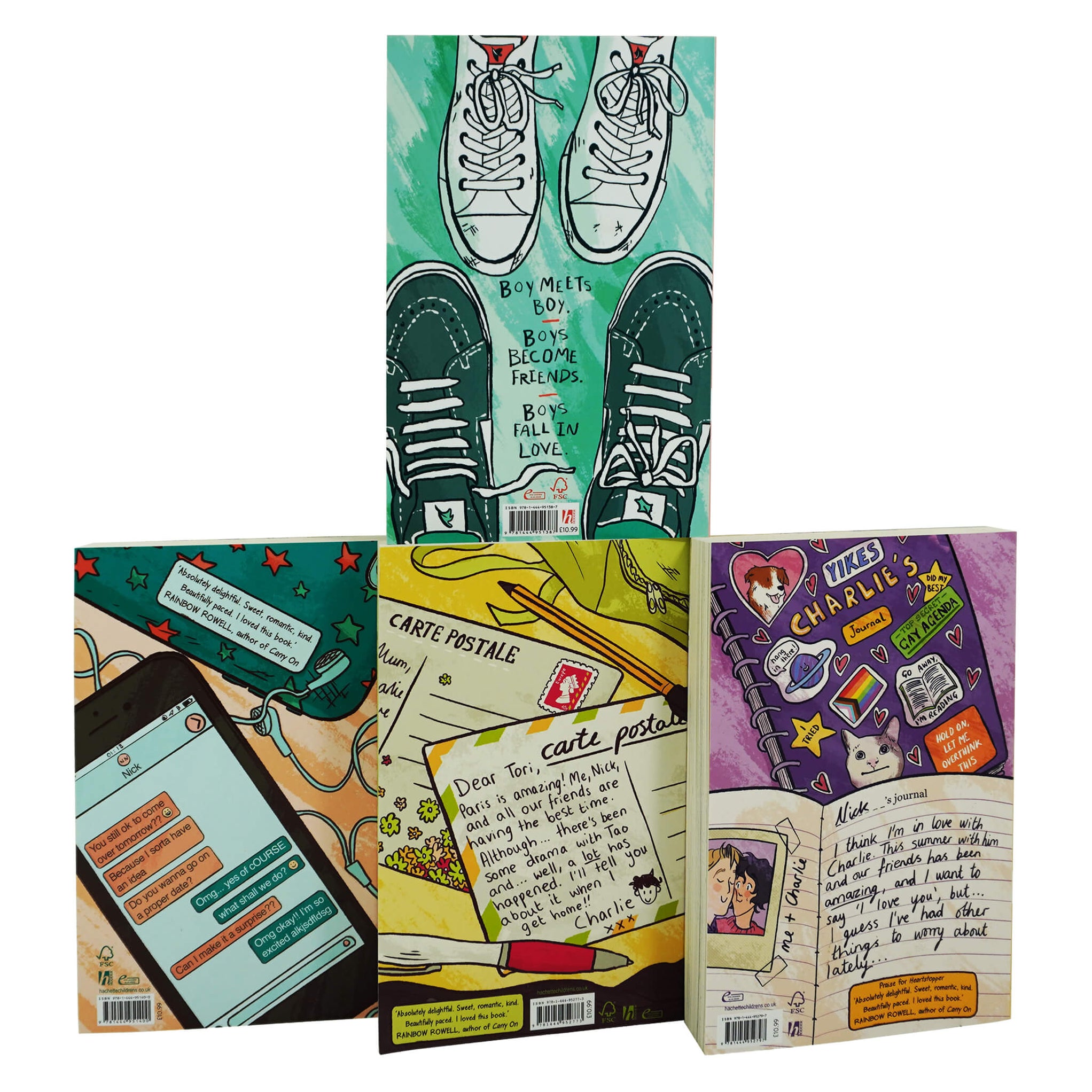 Heartstopper by Alice Oseman: Volumes 1-4 Collection Set - Ages 13 ...