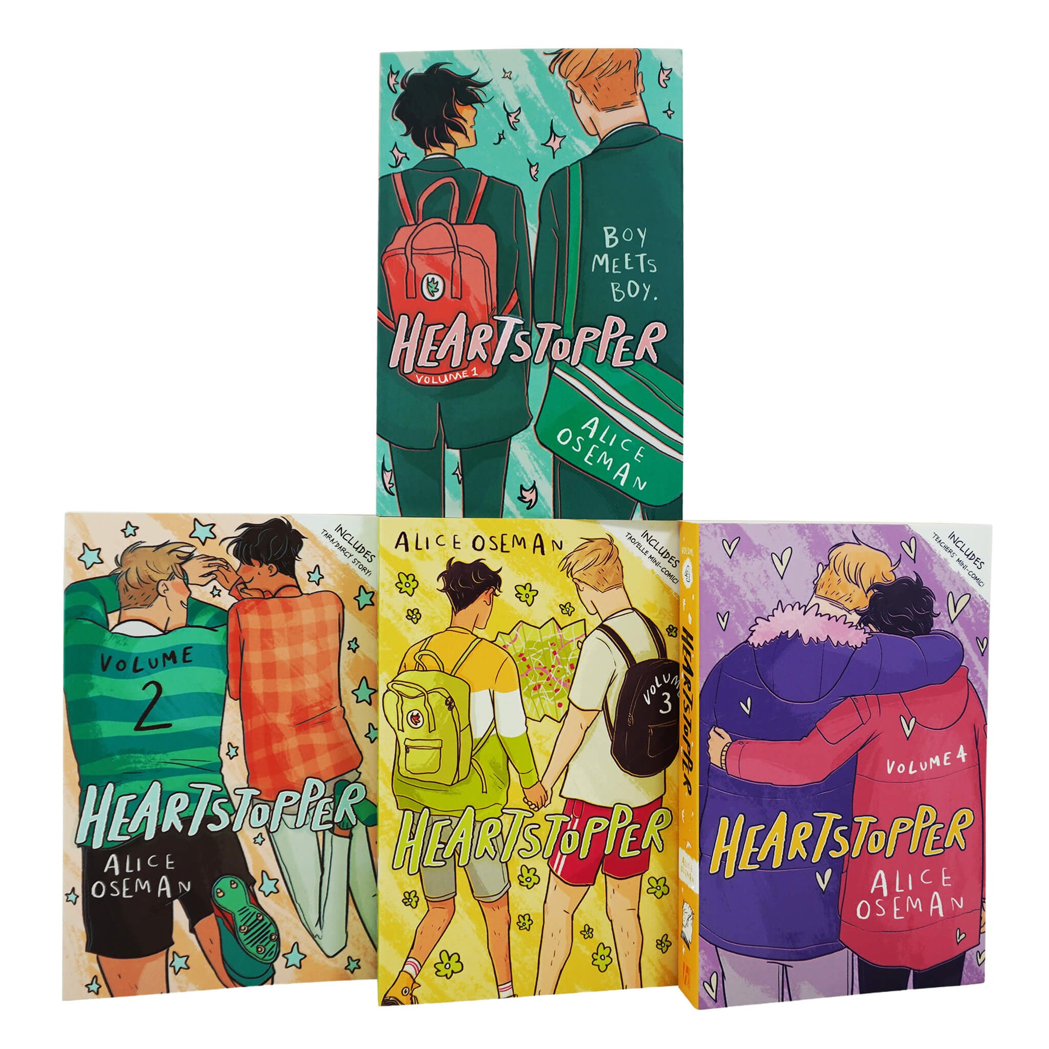 Heartstopper by Alice Oseman: Volumes 1-4 Collection Set - Ages 13 ...