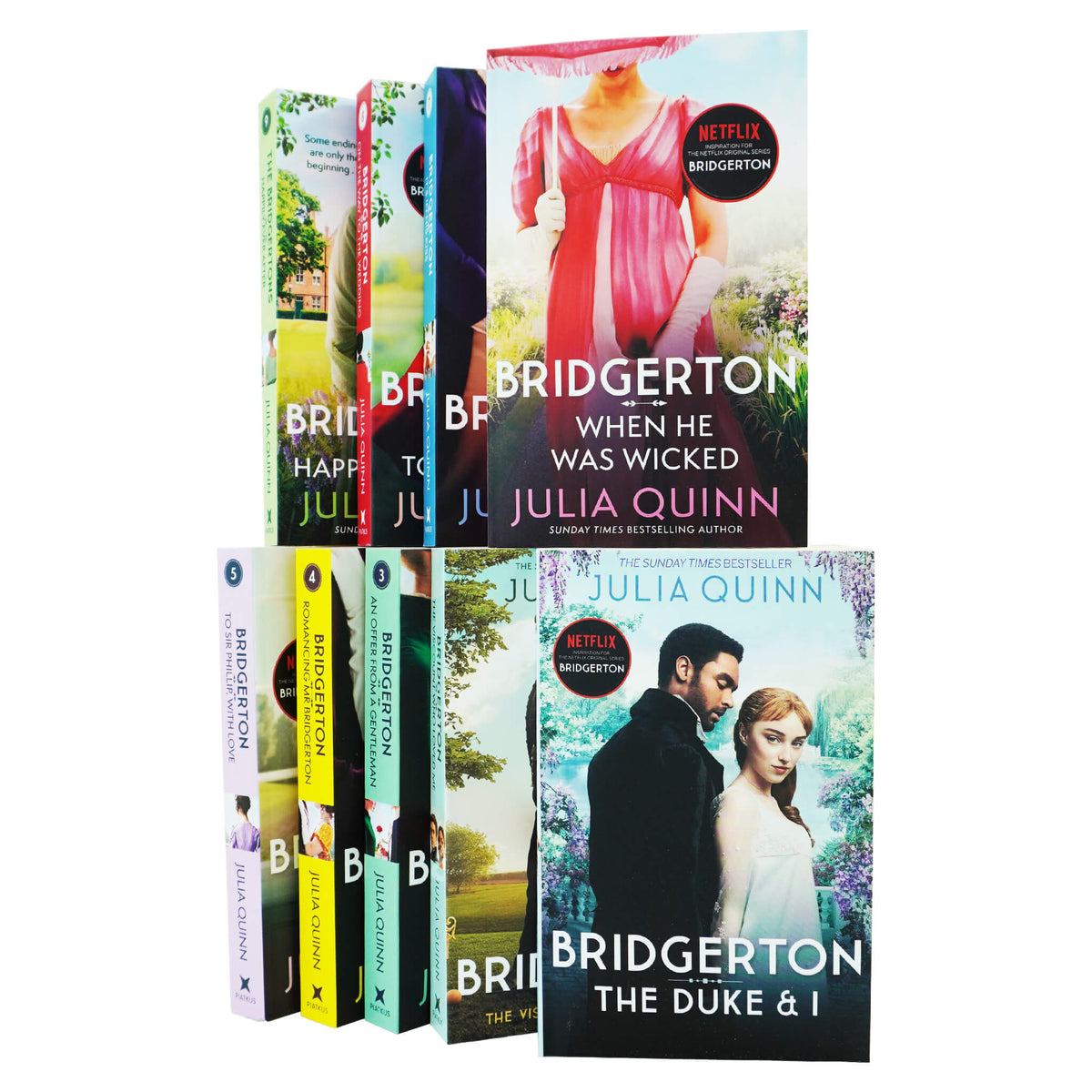 Bridgerton by Julia Quinn: Books 1-9 Collection Set - Fiction - Paperb ...