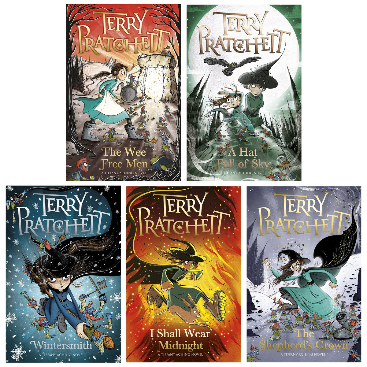 Discworld: Tiffany Aching by Terry Pratchett 5 Books Collection Set ...