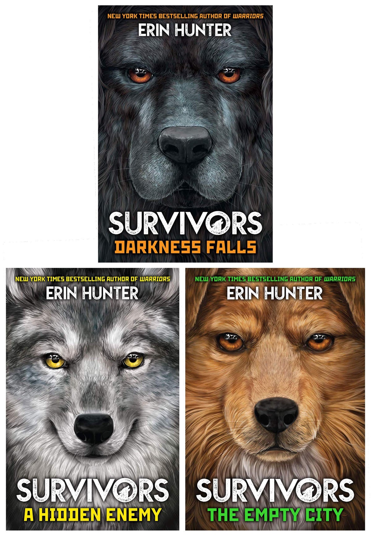 Survivors Series 3 Books Collection Set By Erin Hunter - Age 8 years a ...