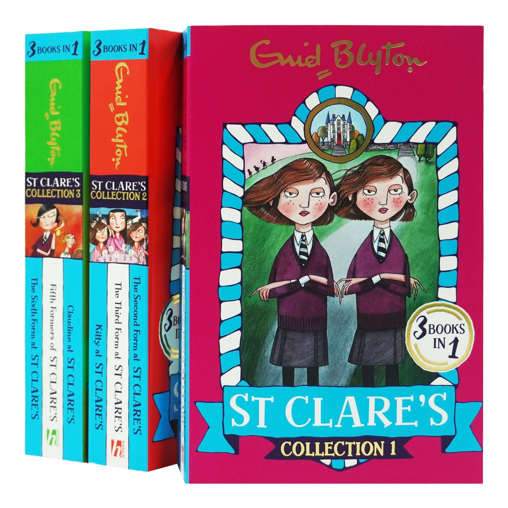 St Clare's Collection By Enid Blyton 9 Books (3 Books in 1) Collection ...