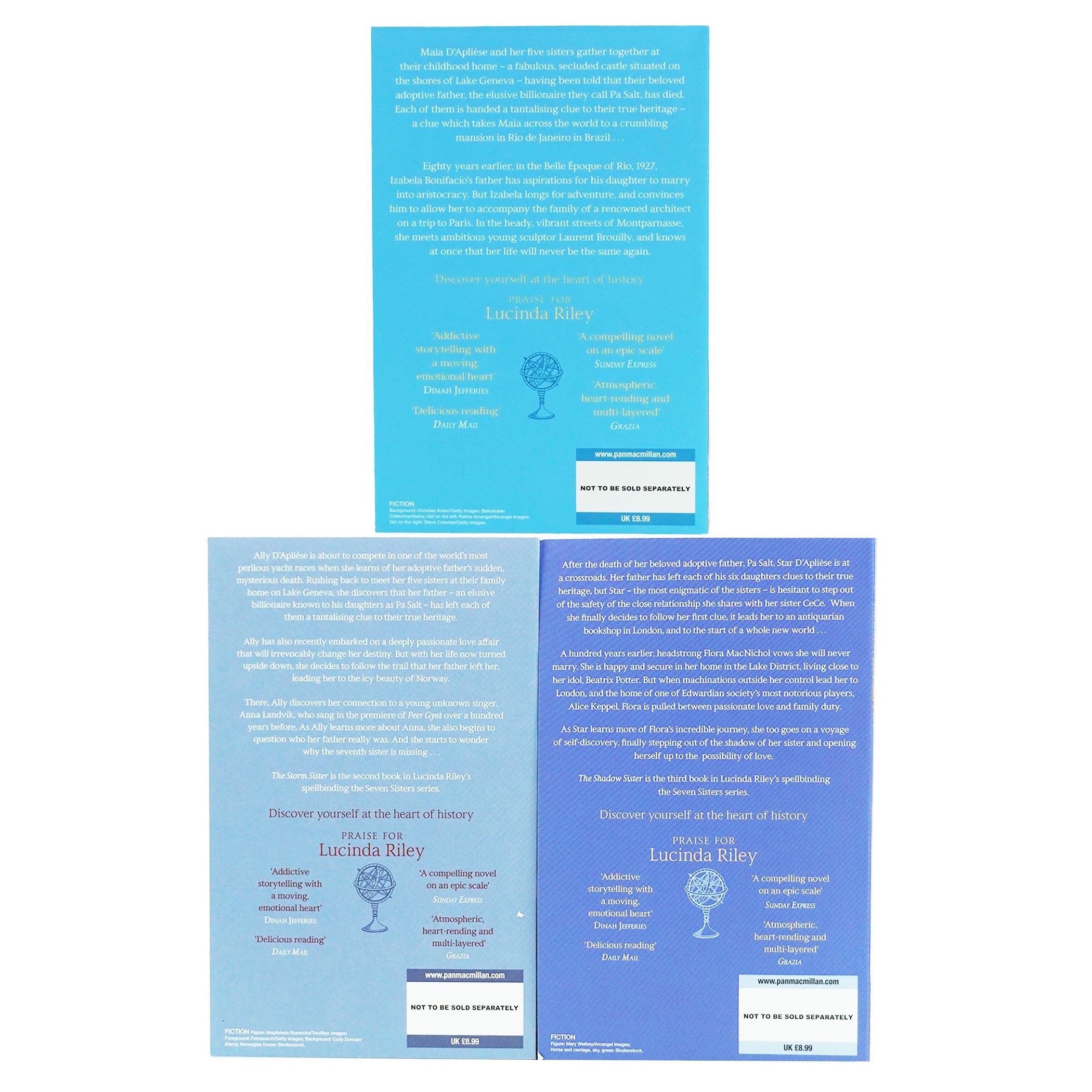 The Seven Sisters By Lucinda Riley 3 Books Collection Set - Fiction ...