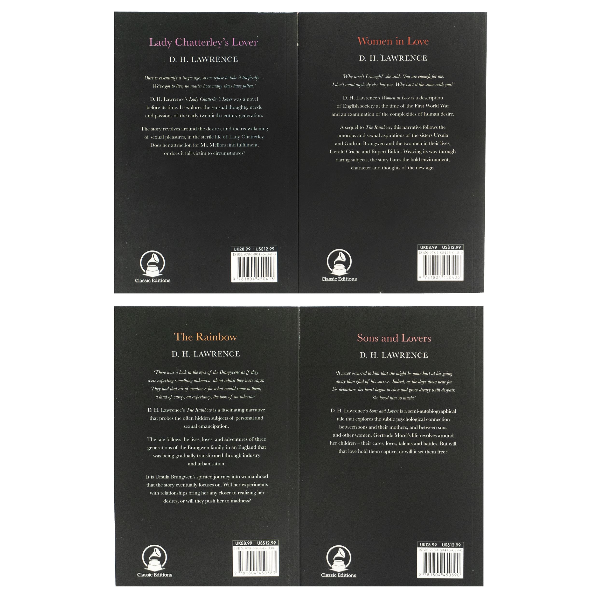 The Complete Novels of D.H. Lawrence 4 Books Collection Box Set - Fict — Books2Door