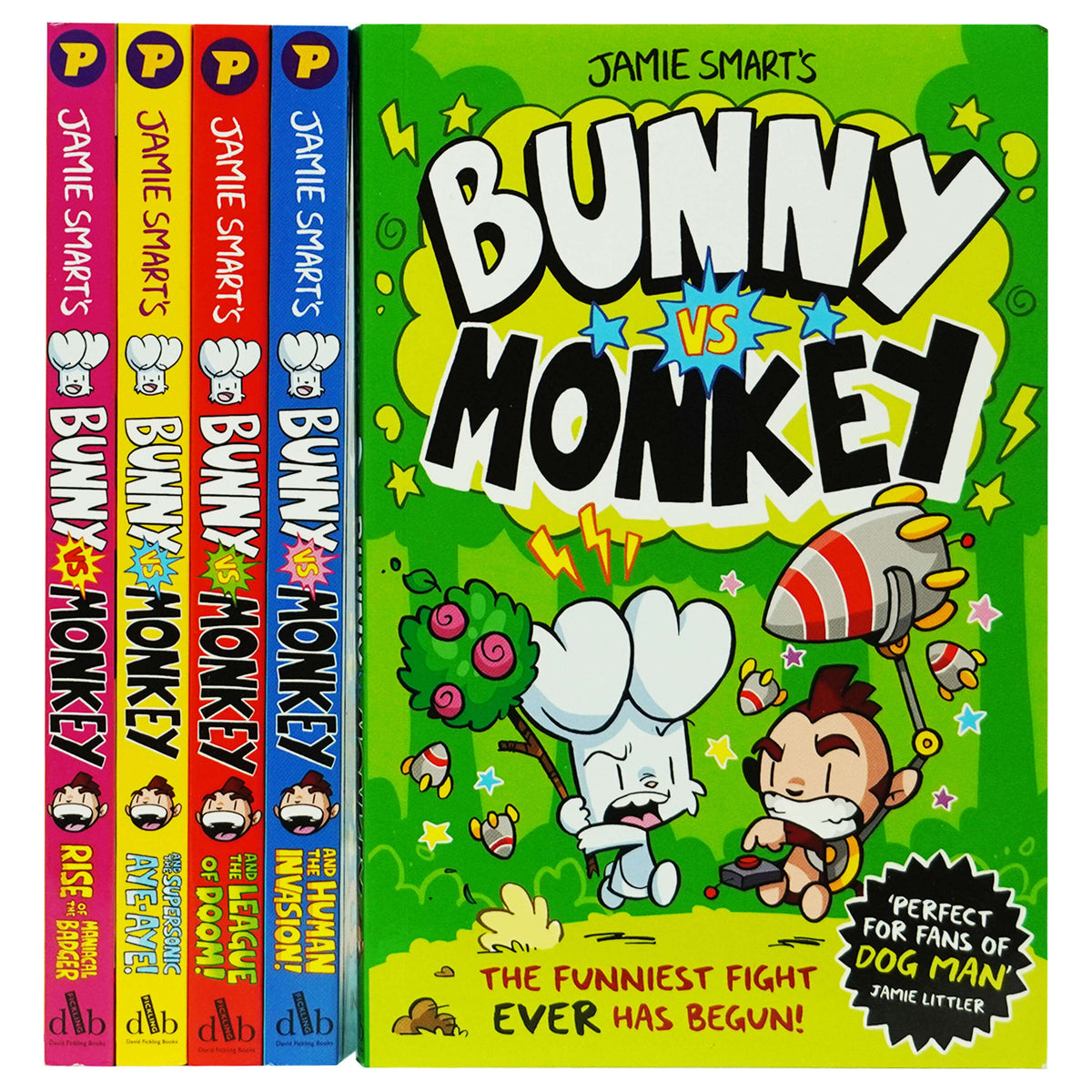 Bunny vs Monkey by Jamie Smart 5 Books Set — Books2Door