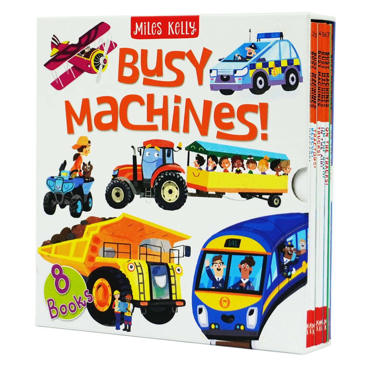 Busy Machines by Miles Kelly 8 Books Collection Box Set - Ages 3+ - Pa ...