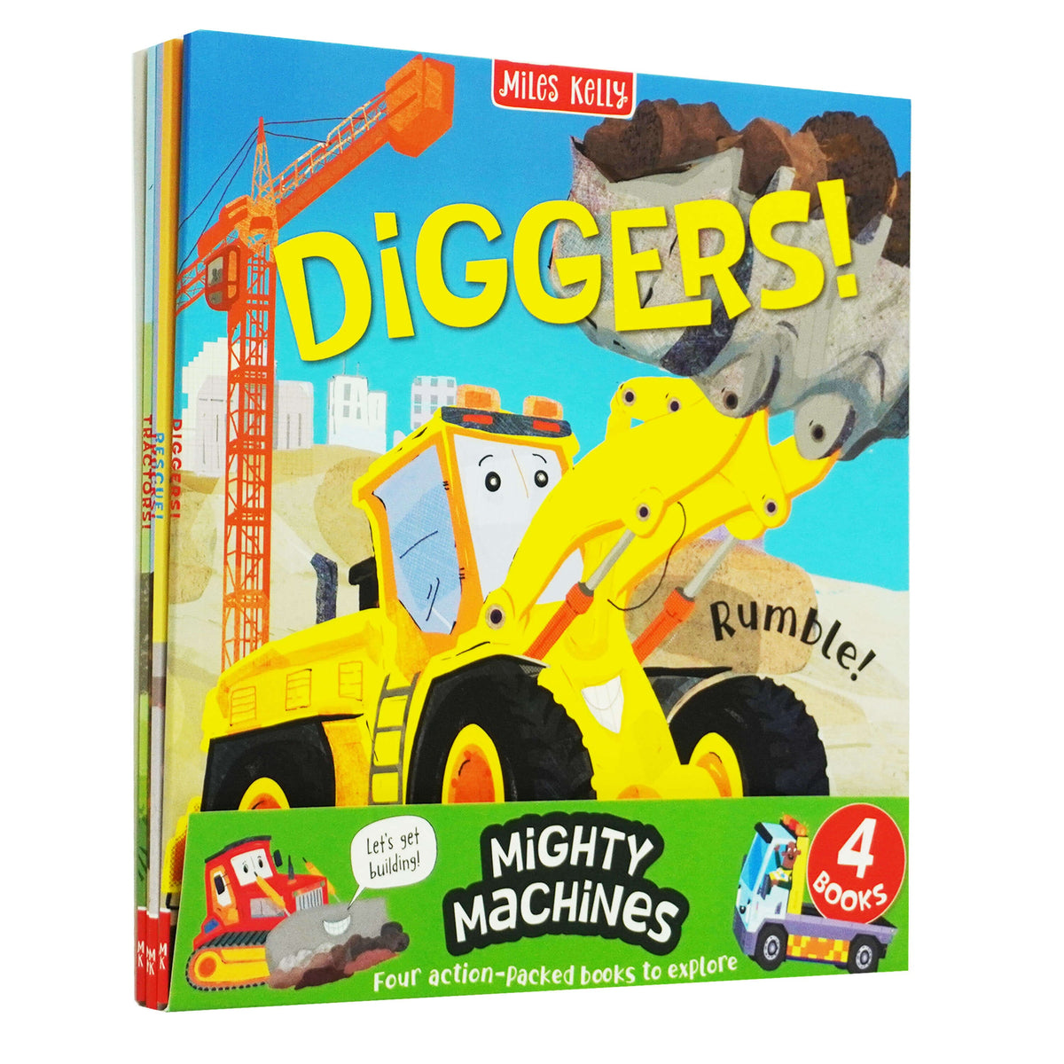 Mighty Machines! Collection 4 books Set - Ages 3+ - Paperback — Books2Door