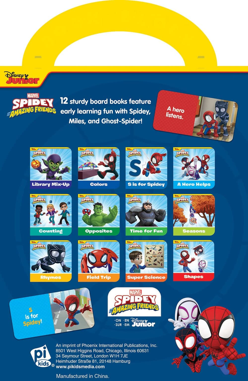 Disney Spidey and his Amazing Friends - My First Library 12 Board Book ...