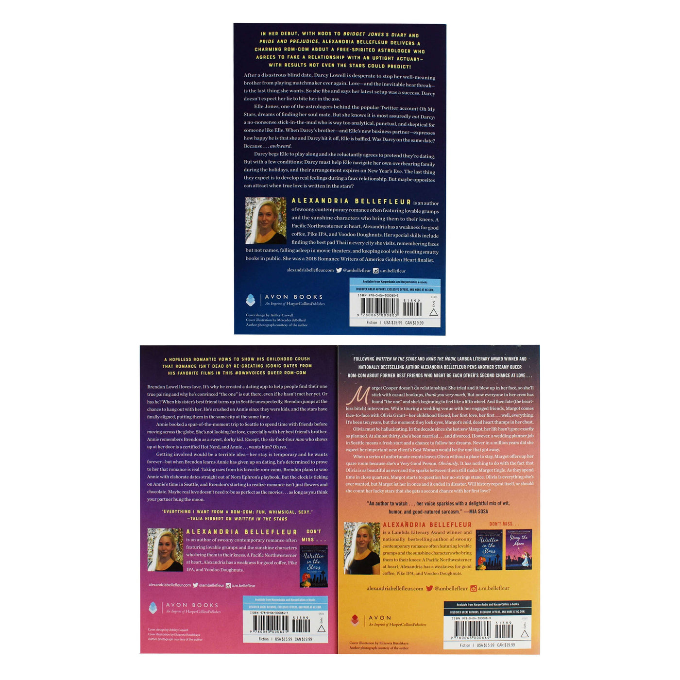 Written in the Stars Book Series by Alexandria Bellefleur 3 Books Coll ...