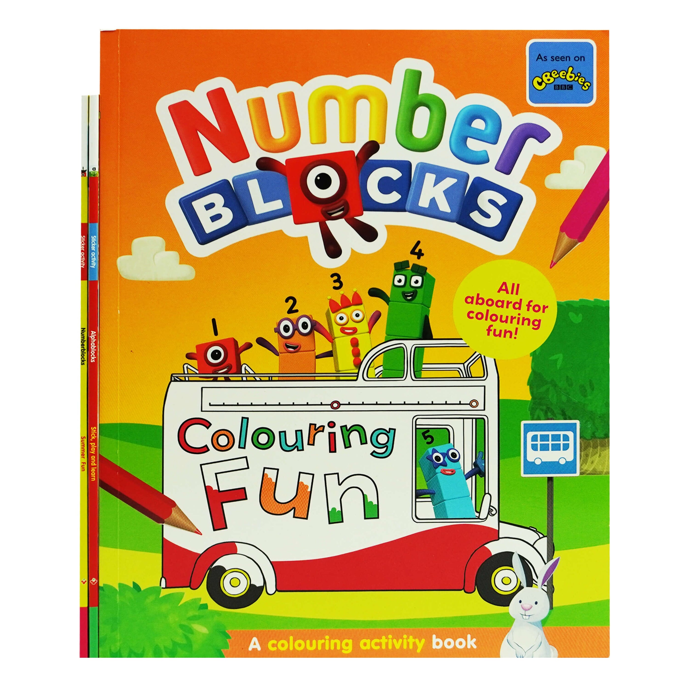 Numberblocks Colouring Fun & Sticker Activity Book Collection 3 Books ...