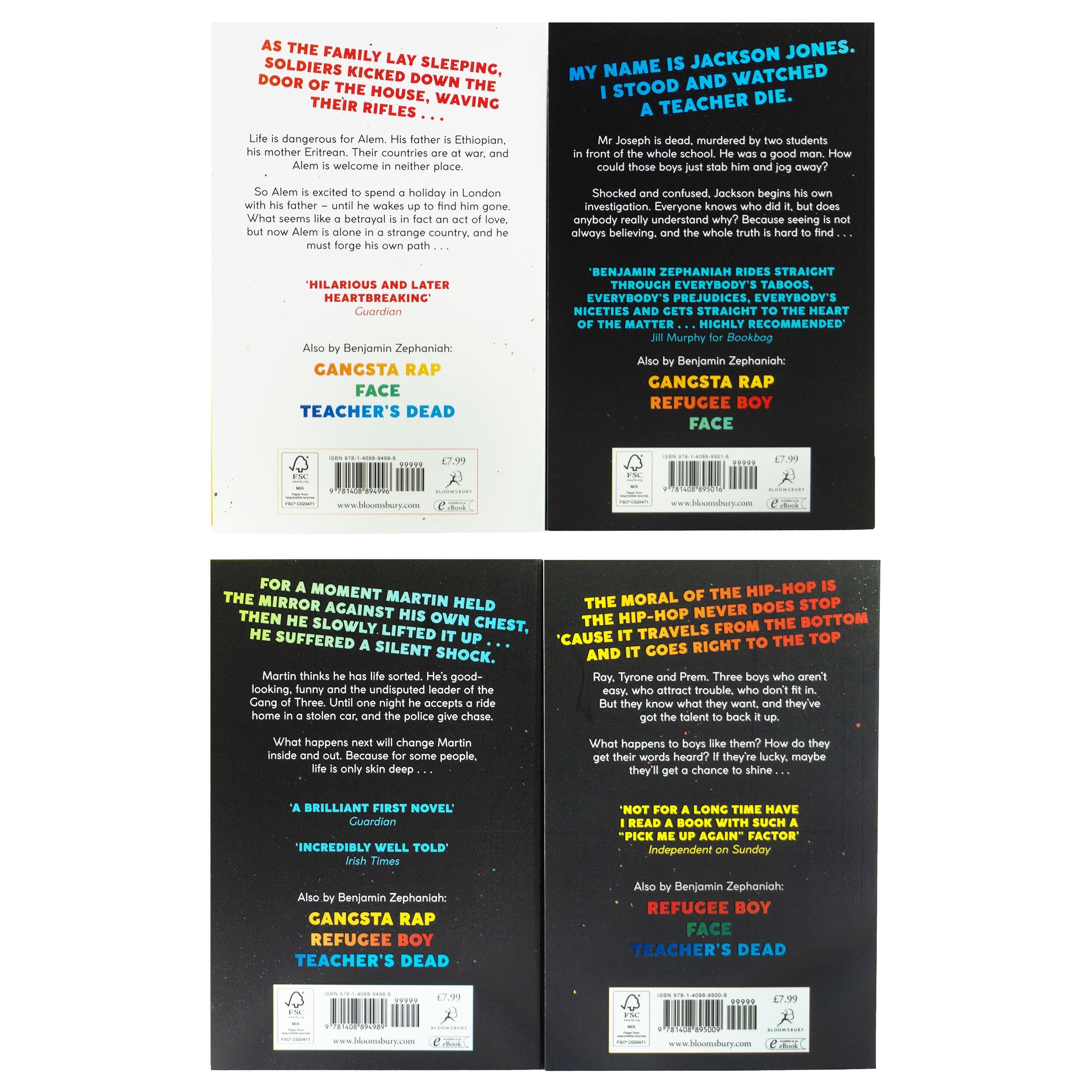 Benjamin Zephaniah Collection 4 Books Set - Ages 12+ - Paperback ...