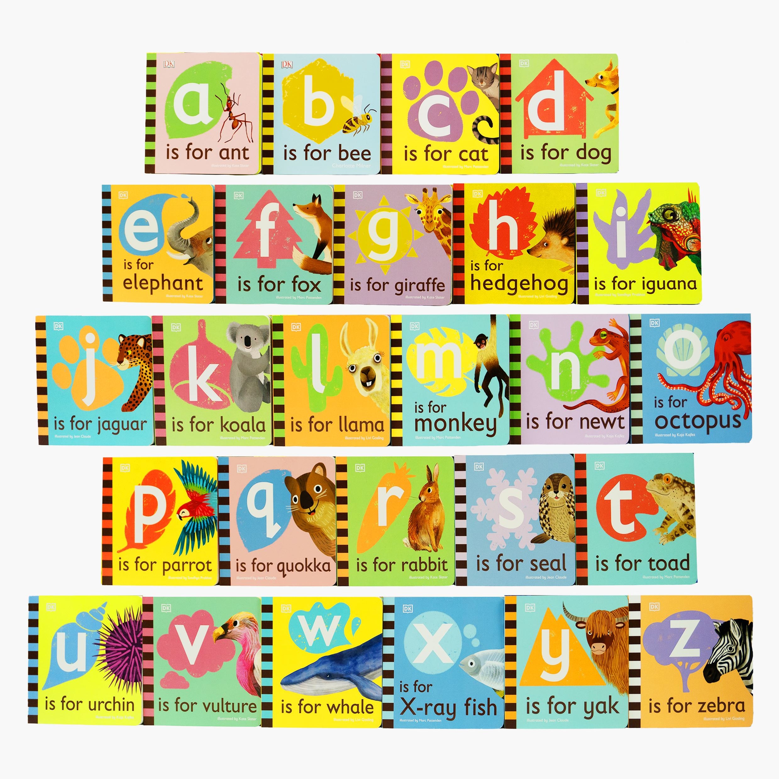 The Animal Alphabet Library Collection By DK: 26 Books Set (A To Z ...