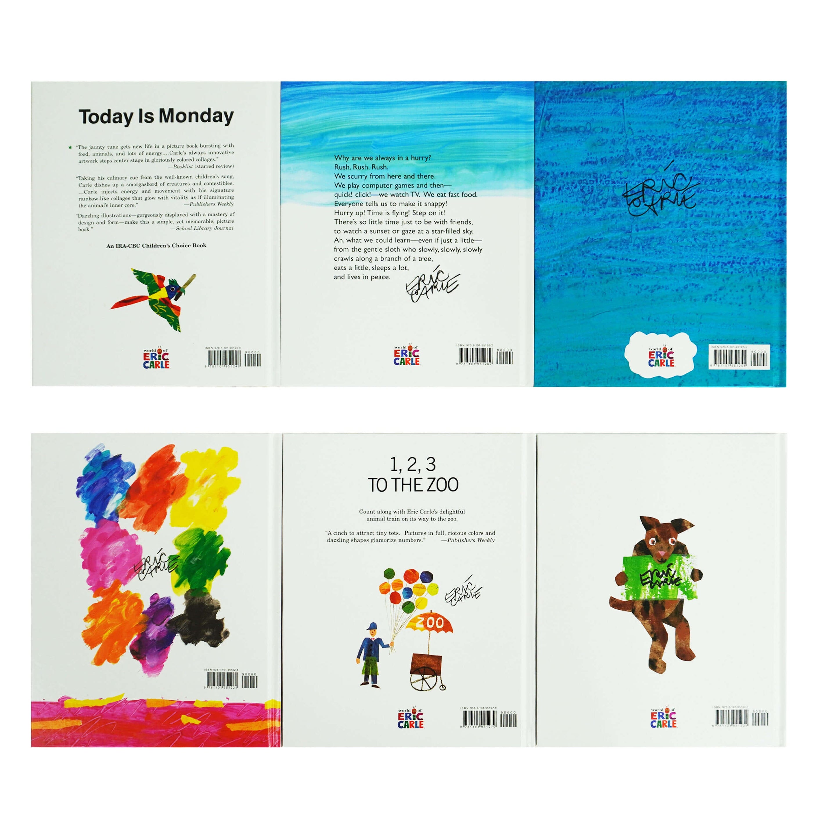 Eric Carle: A Classic Picture 6 Books Collection Set With Two-Sided Po ...