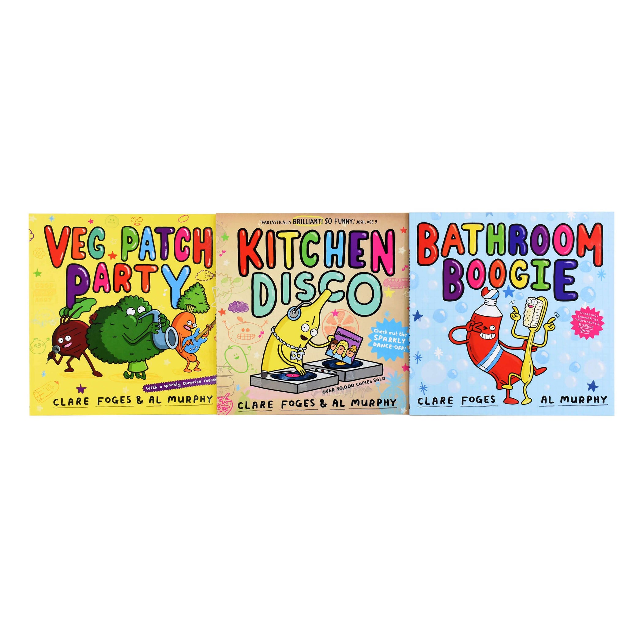 Kitchen Disco by Clare Foges & Al Murphy 3 Picture Books Collection Se ...