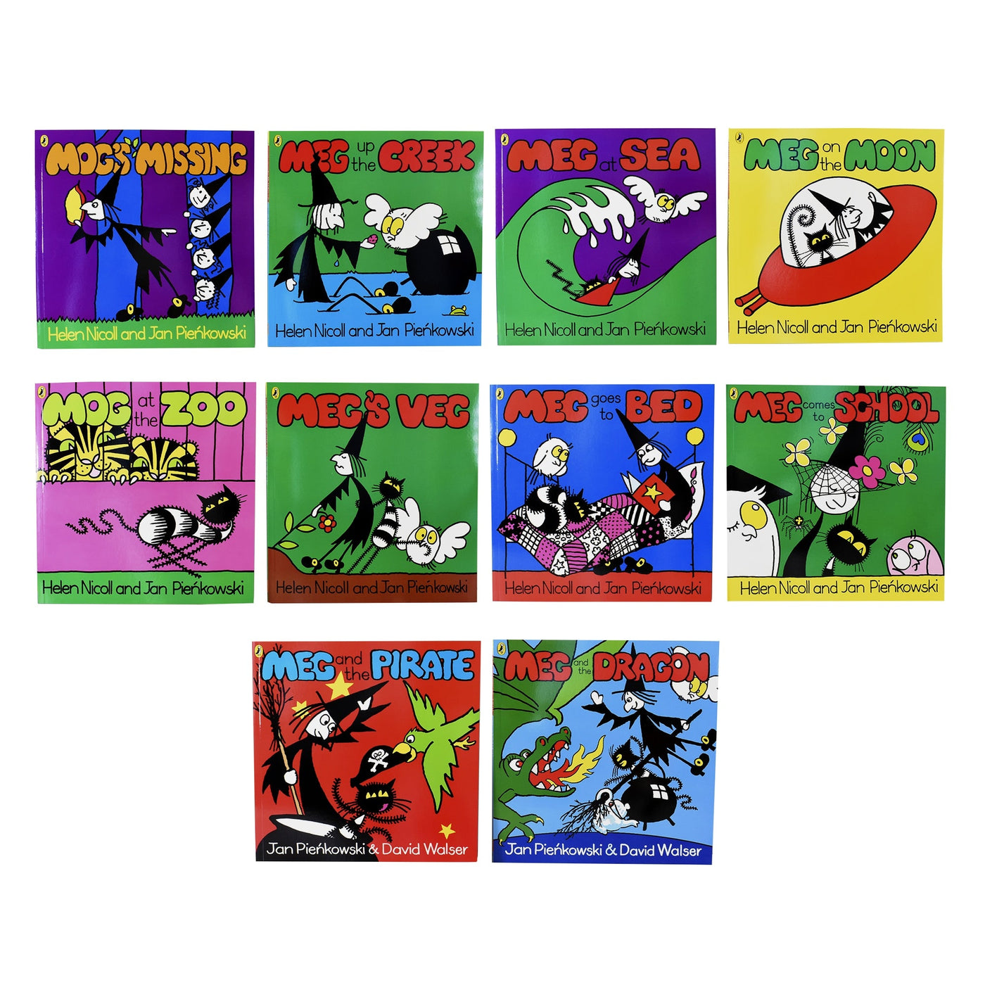 Meg & Mog by Helen Nicoll & Jan Pienkowski 10 Books Box Set - Age 2 ...