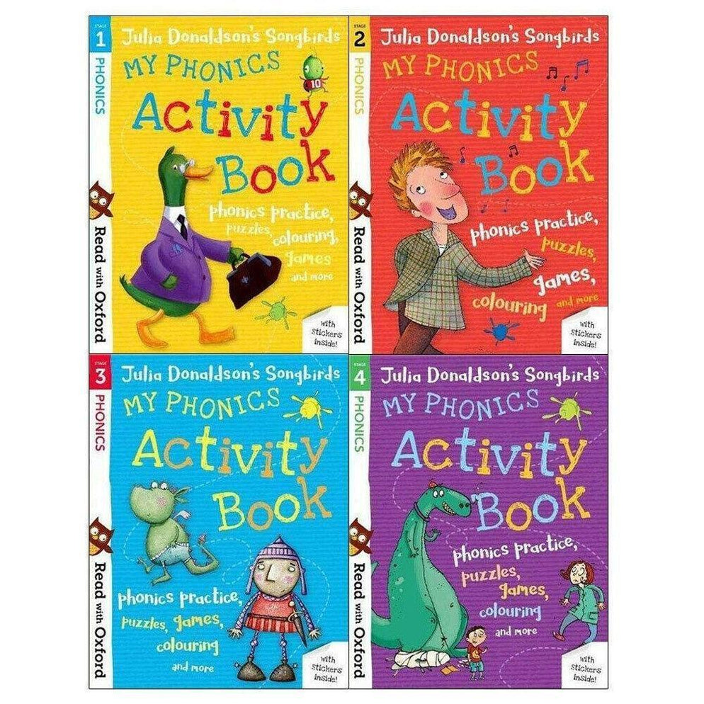 Read With Oxford My Phonics Activity Book (Stage 1 To 4) 4 Book Collec ...