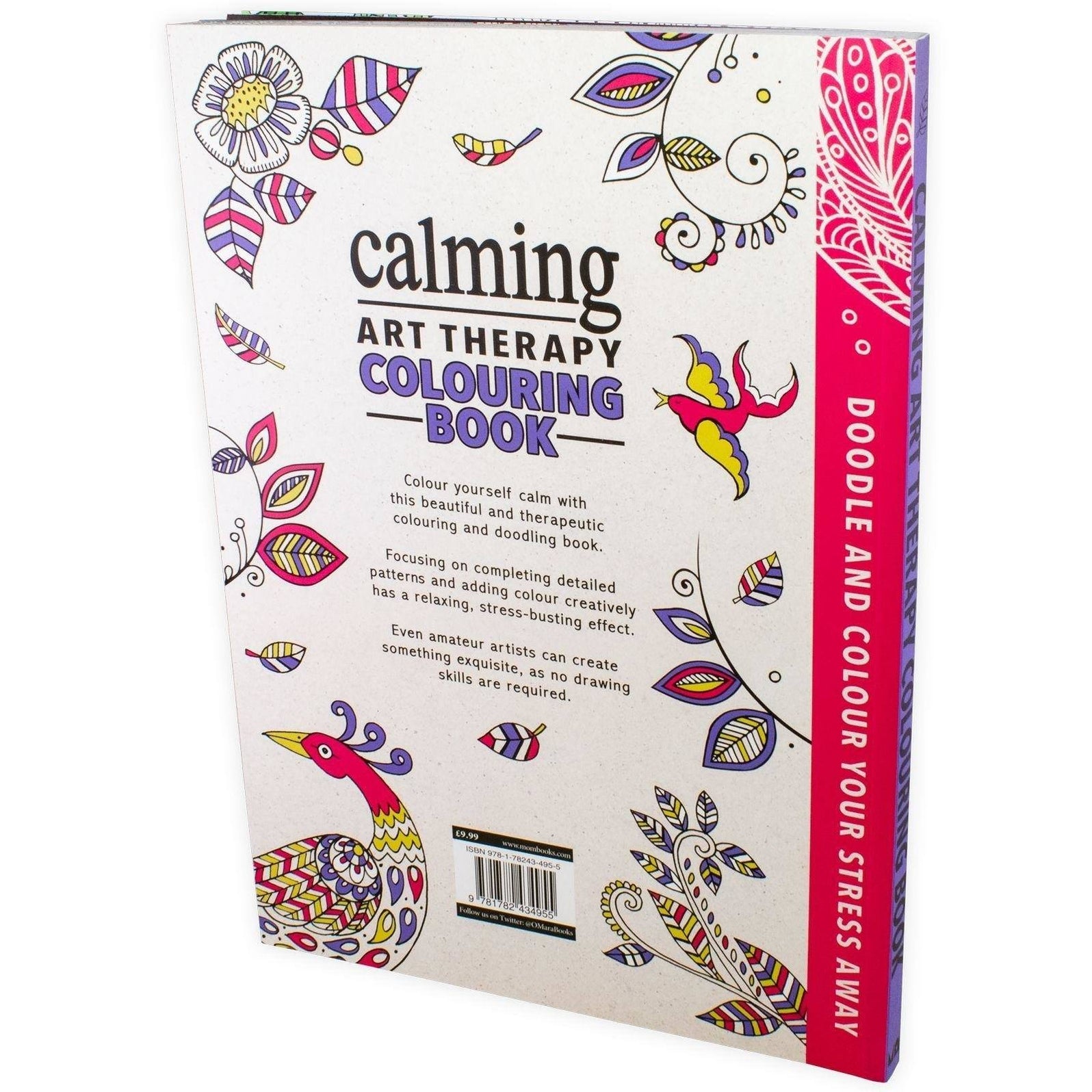 Calming Art Therapy Colouring Book (Hardback) — Books2Door