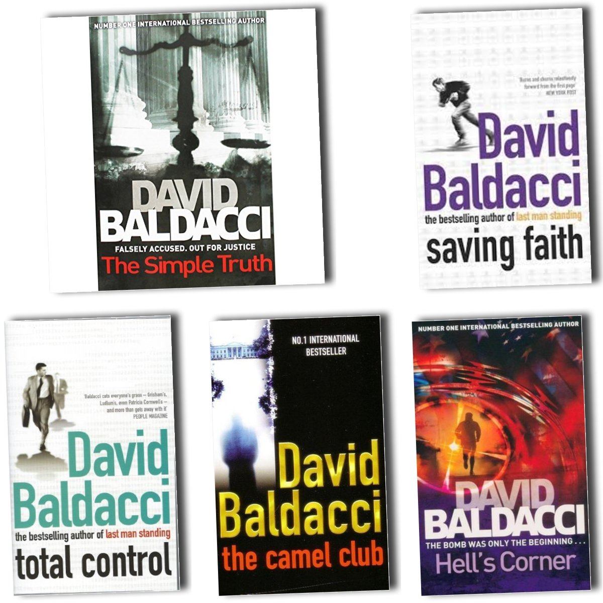 David Baldacci 5 Books set - Adult - Paperback — Books2Door
