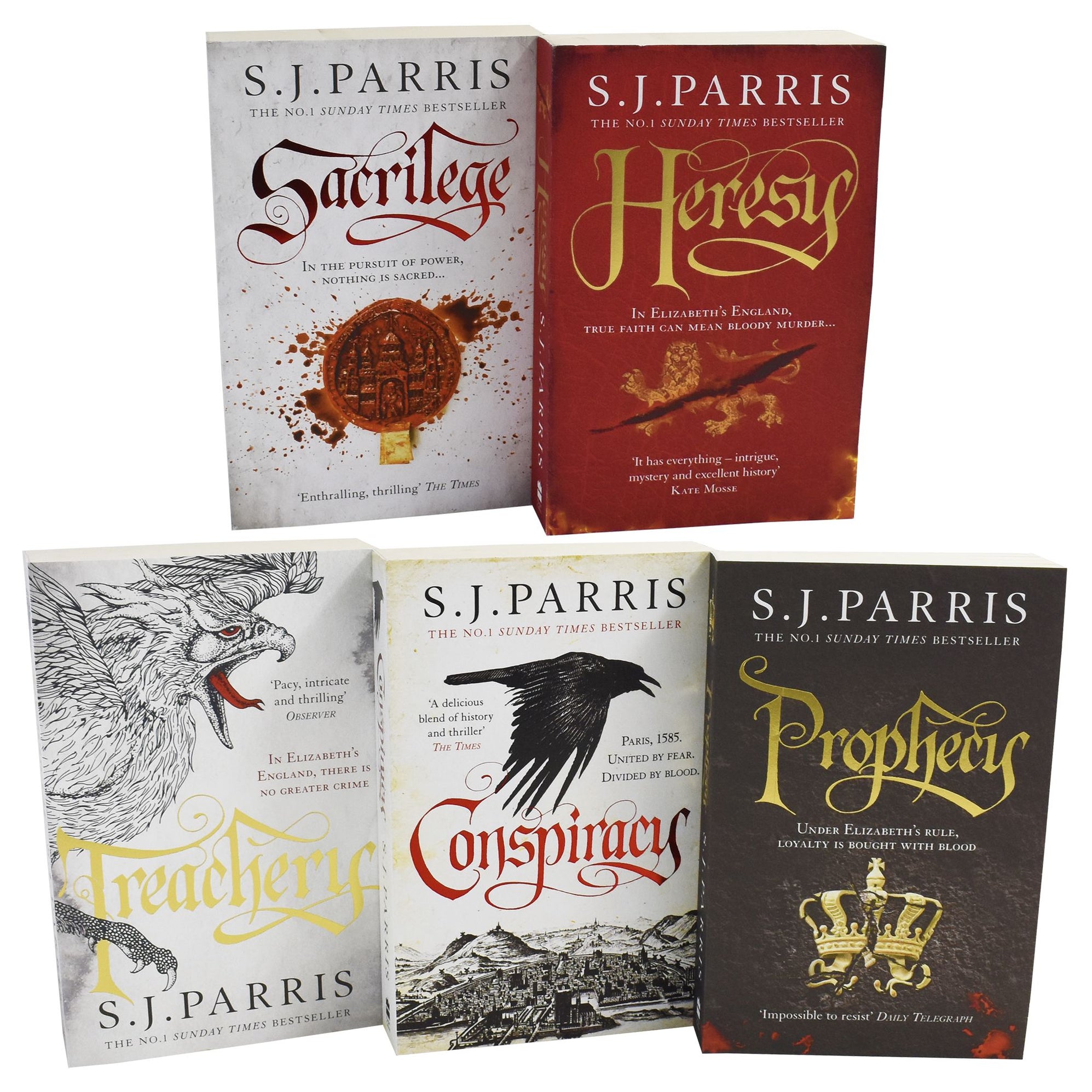 The Giordano Bruno Series 5 Book Collection by S.J. Parris - Fiction ...